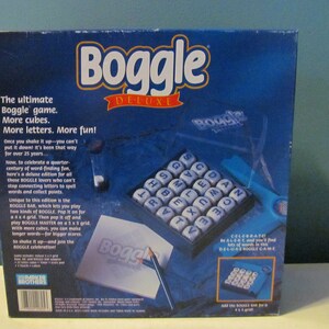 Vintage / Retro 1997 Deluxe Boggle the Three Minute Word Game by Parker ...