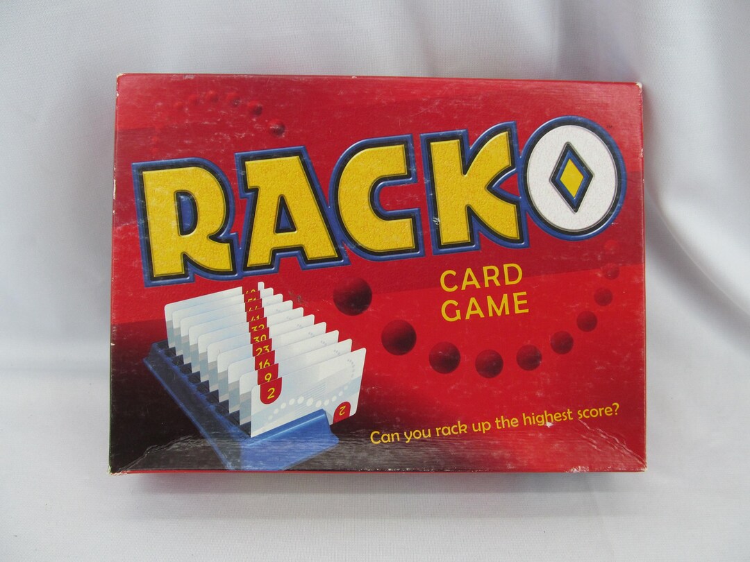 Vintage / Retro 1997 Rack-o / Racko Rack 'em, Stack 'em, & Score Card ...