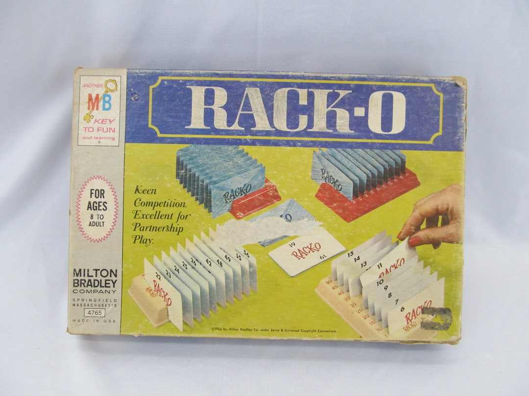 Vintage / Retro 1966 Rack-o / Racko Rack 'em, Stack 'em, & Score Card ...