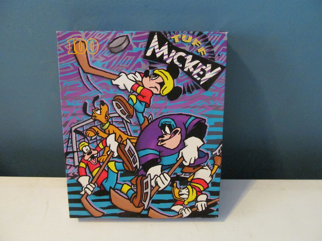 Vintage / Retro Walt Disney's Tuff Mickey Mouse Ice Hockey 100 Piece ...