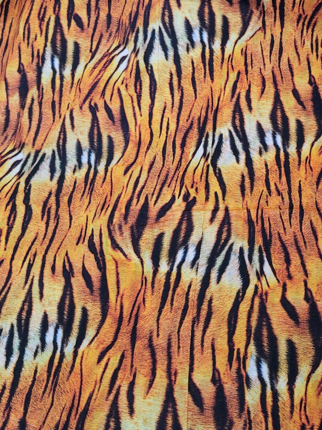 Lawn Cotton Tiger Print Fabric 1 Yard 42 Wide Fabric 100% Cotton ...