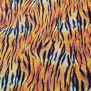 Lawn Cotton Tiger Print Fabric 1 Yard 42 Wide Fabric 100% Cotton ...