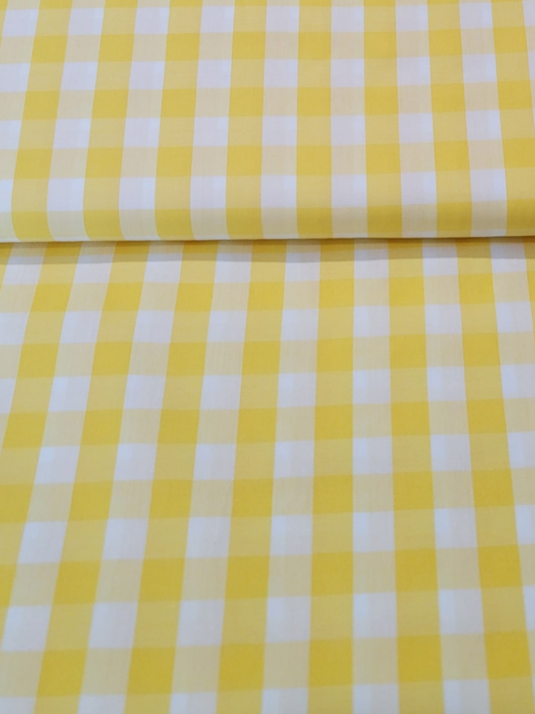 Yellow Gingham Fabric 58 Inch Width 1 Yard or Yardage 100% Cotton 5/8 ...