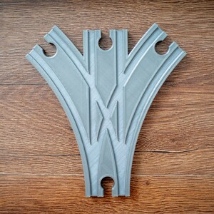 3-ways to 1 Wooden Train Track Intersection, Compatible With Brio, IKEA ...