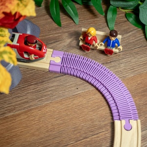 Flexible Wooden Train Track Intersection - Etsy