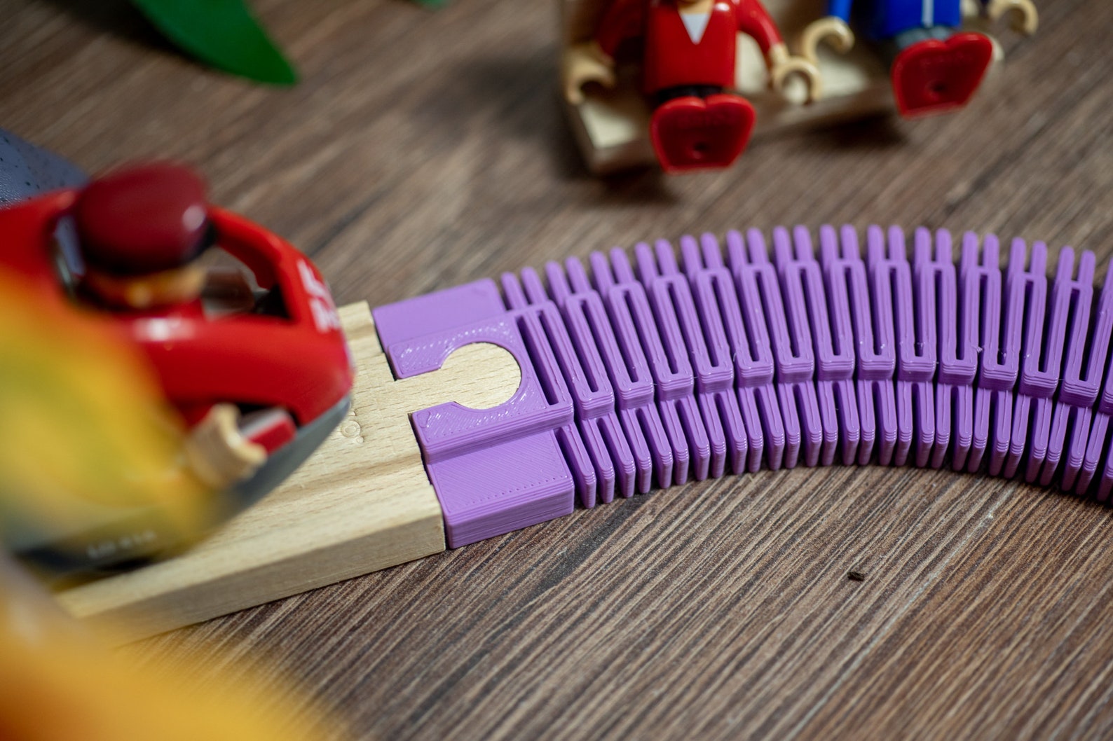 Flexible Wooden Train Track Intersection | Etsy