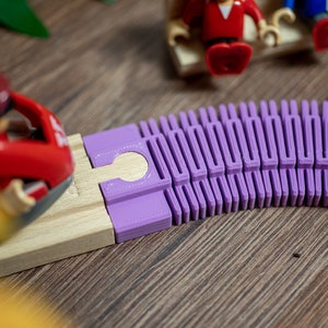 Flexible Wooden Train Track Intersection - Etsy