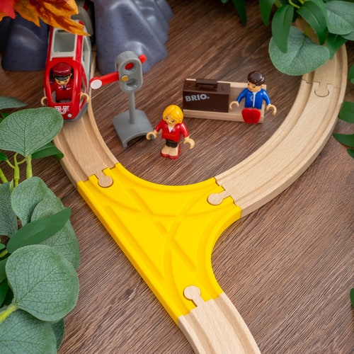 3-ways to 1 Wooden Train Track Intersection Compatible With - Etsy