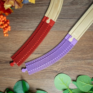 Flexible Wooden Train Track Intersection - Etsy