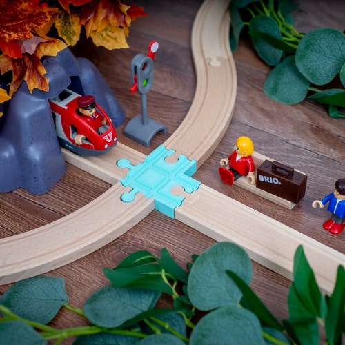 5-ways to 1 Wooden Train Track Intersection Compatible With - Etsy