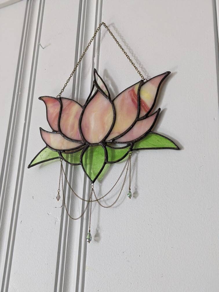 Stained Glass Lotus Flower - Etsy