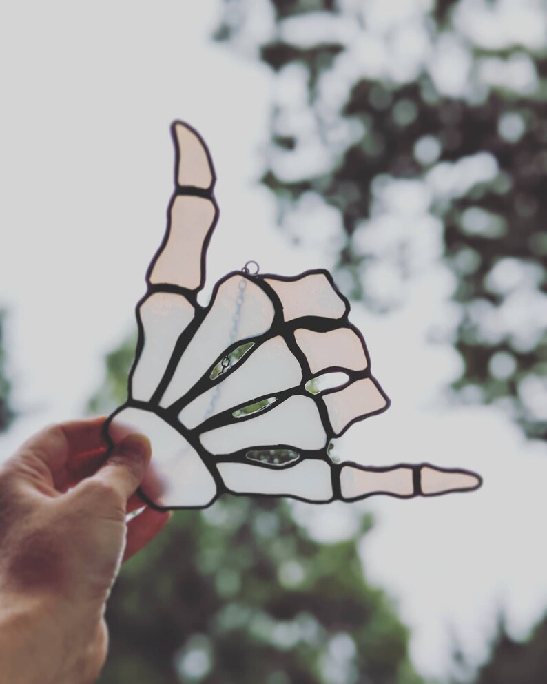 Stained Glass Bone Shaka - Etsy