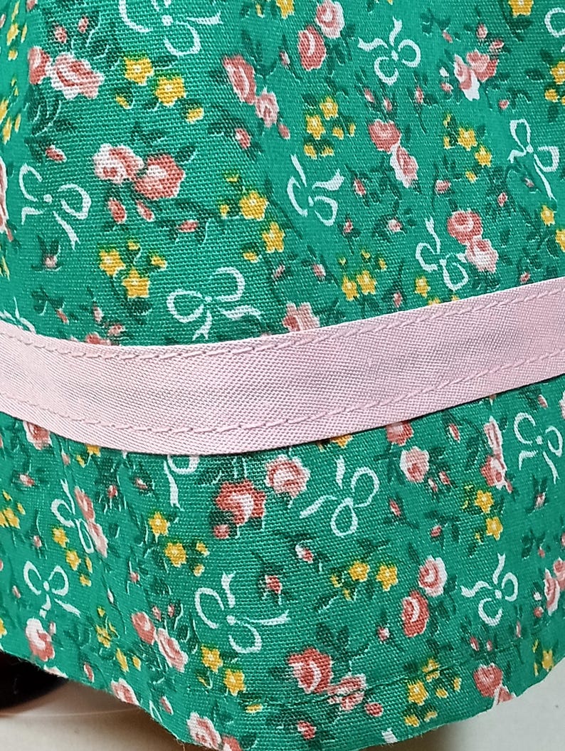 Handmade Prairie Style 18" Doll Dress With Bonnet "prairie Flowers ...