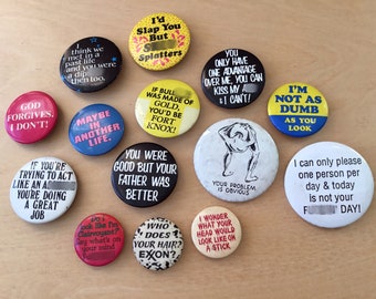 Funny pinback button | Etsy