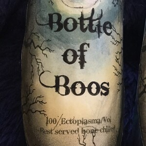 Handmade Bottle of Boos Bottle Stickers Set of 6 - Etsy