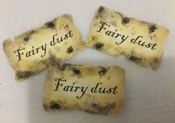 Handmade Aged Vintage Fairy Dust Bottle Stickers Set of 8 | Etsy