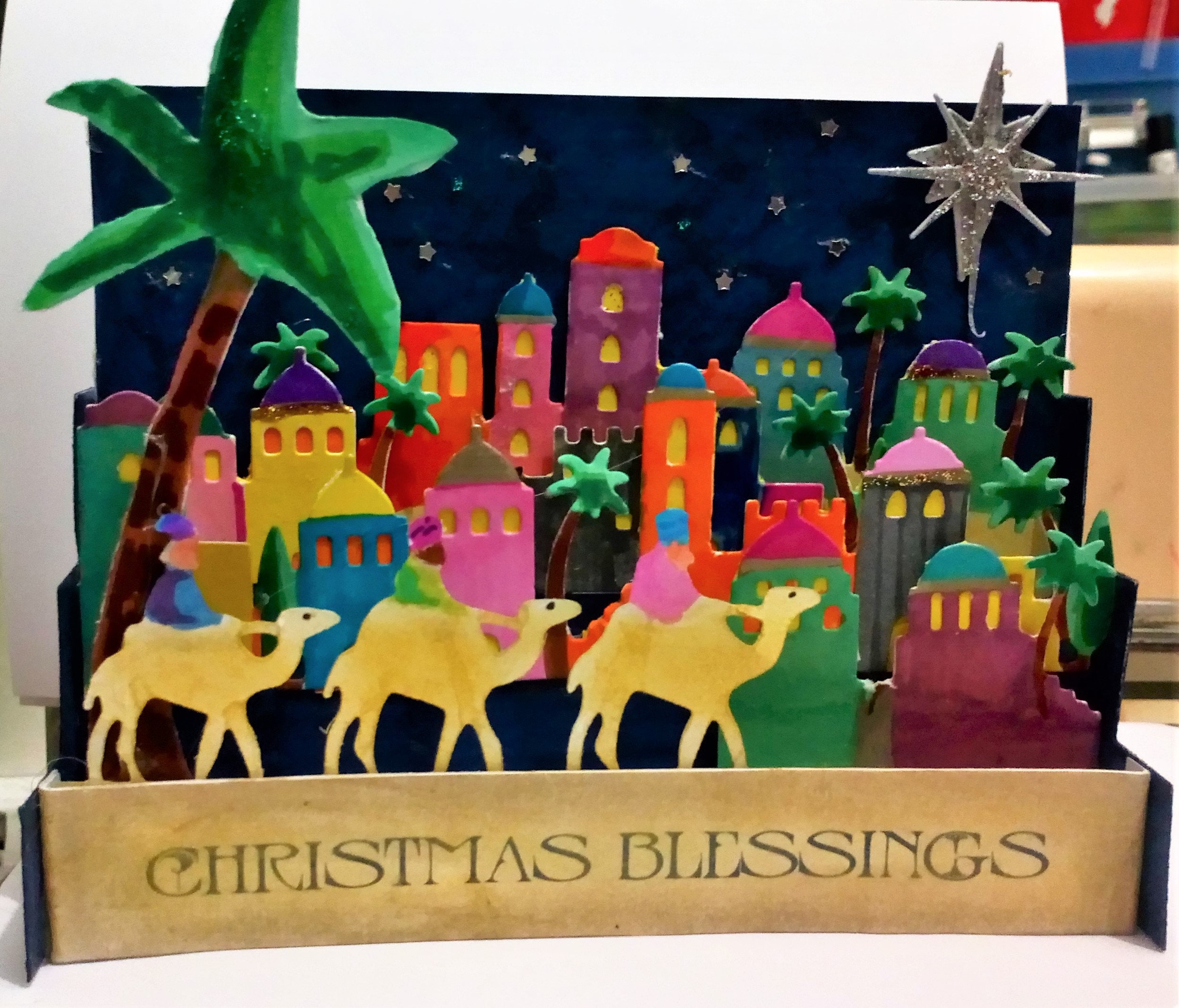 Handmade 3D Christmas Blessings Nativity Christmas Card - Etsy UK