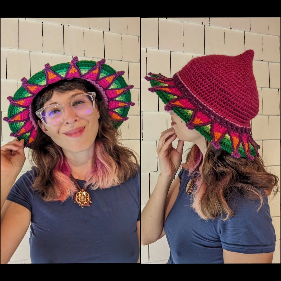 Pattern: Petal Belle Pixie Hat / Crochet Pointed Hat - Etsy