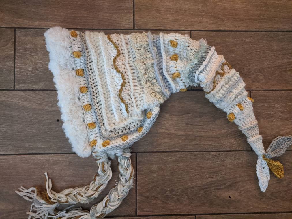 PATTERN: Fae Elf Hood / Long Pointed Hood / Freeform Crochet - Etsy ...