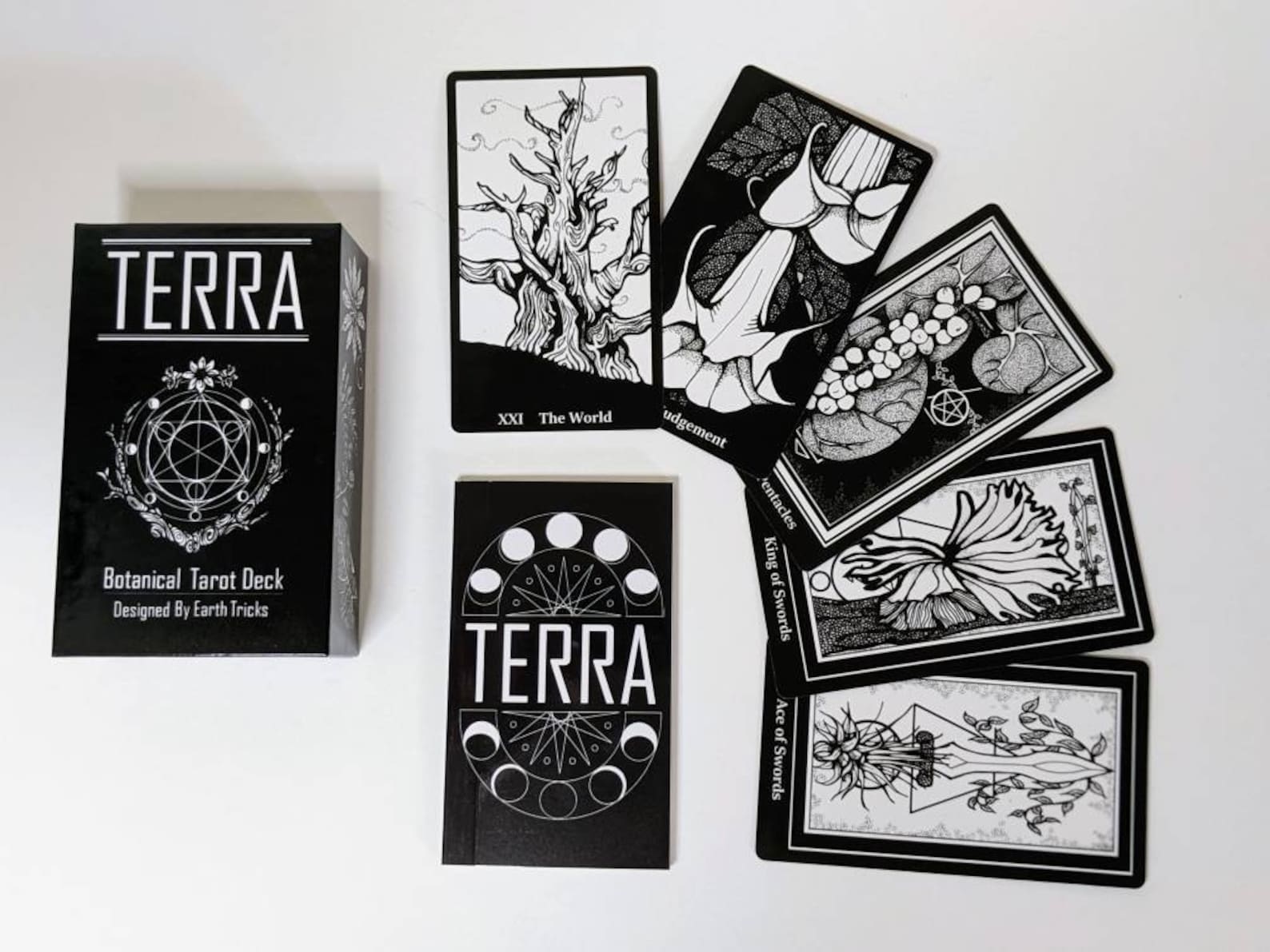 Terra: Botanical Tarot Deck / Plant Ally Deck / 78 Cards Hand Drawn ...