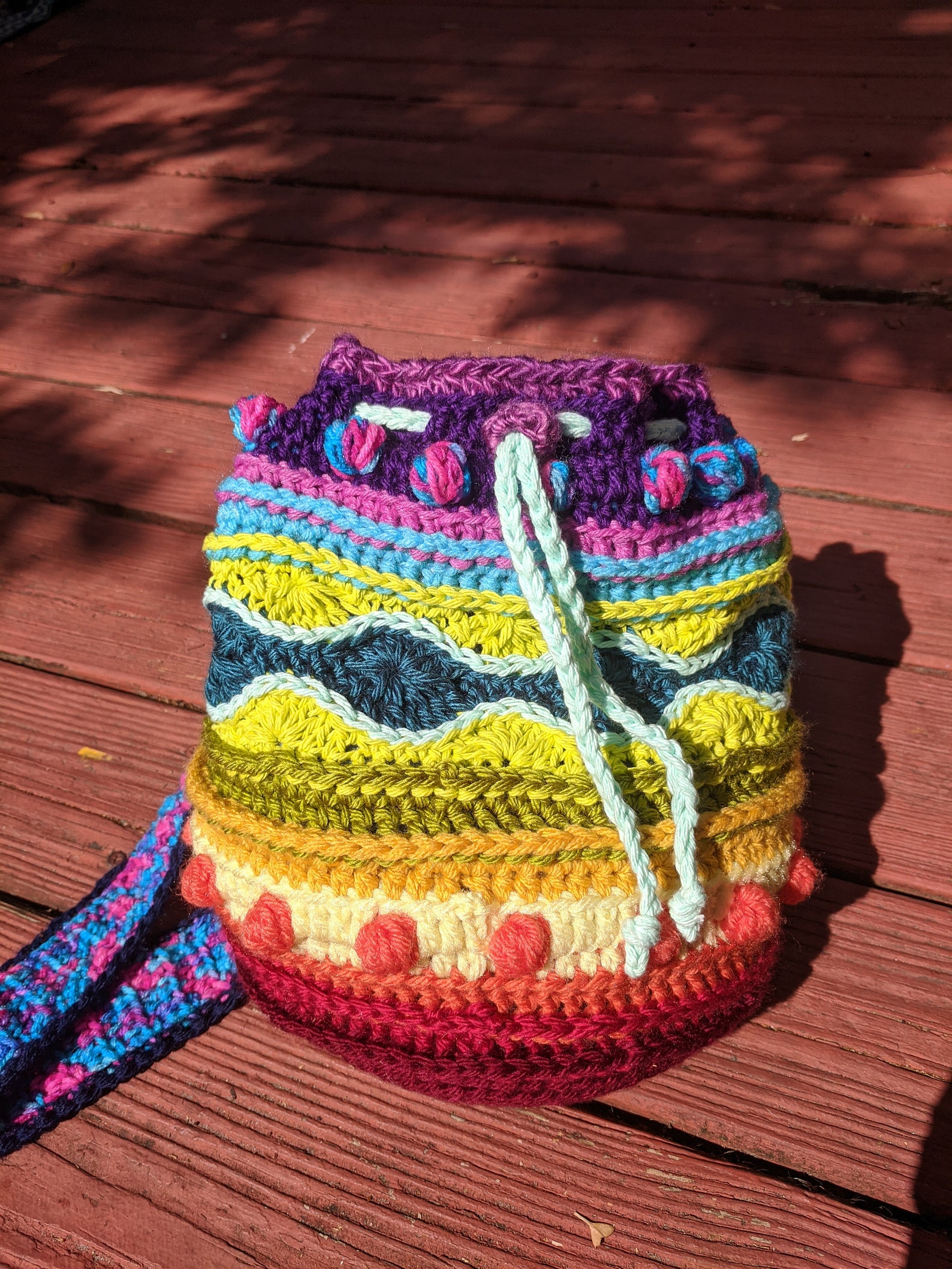 Pattern: Elemental Drawstring Bag / Crochet Tote Backpack - Etsy