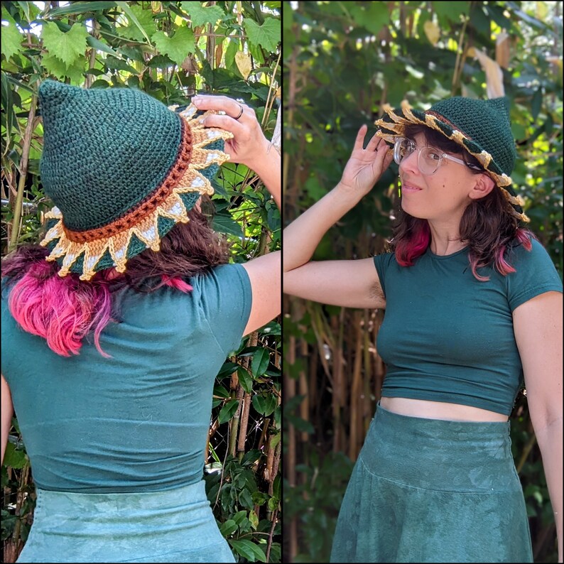 Pattern: Petal Belle Pixie Hat / Crochet Pointed Hat - Etsy