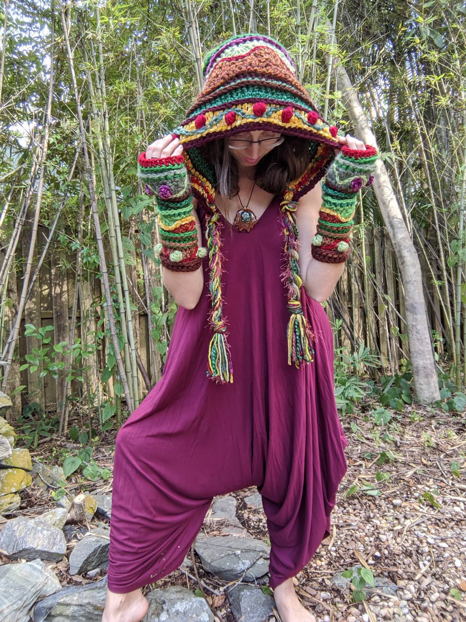 Pattern Pack: Fae Elf Hood Beanie and Fingerless Gloves / 3 - Etsy