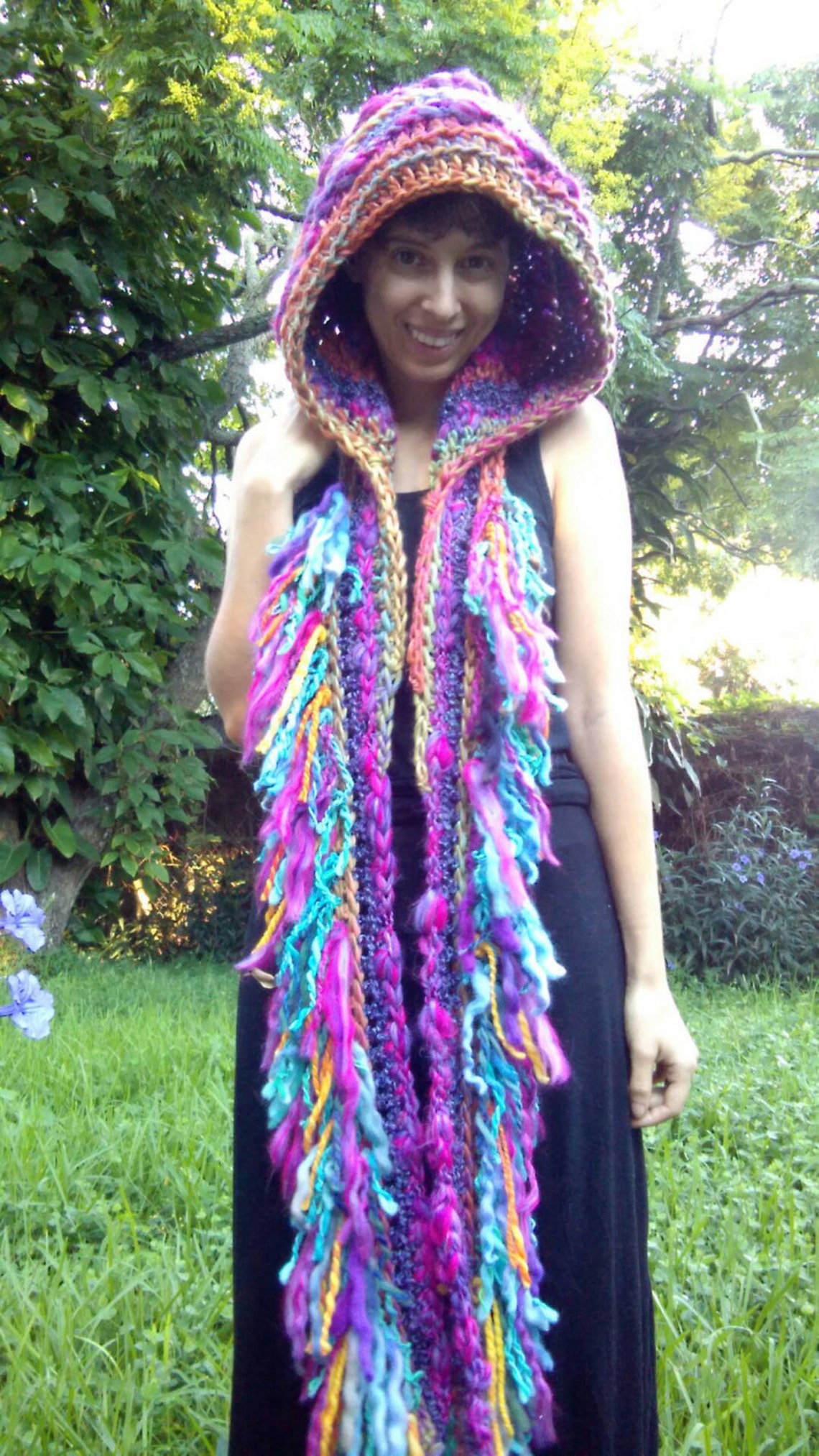 Pattern: fur Trimmed Funky Fringe Hood / Hooded | Etsy