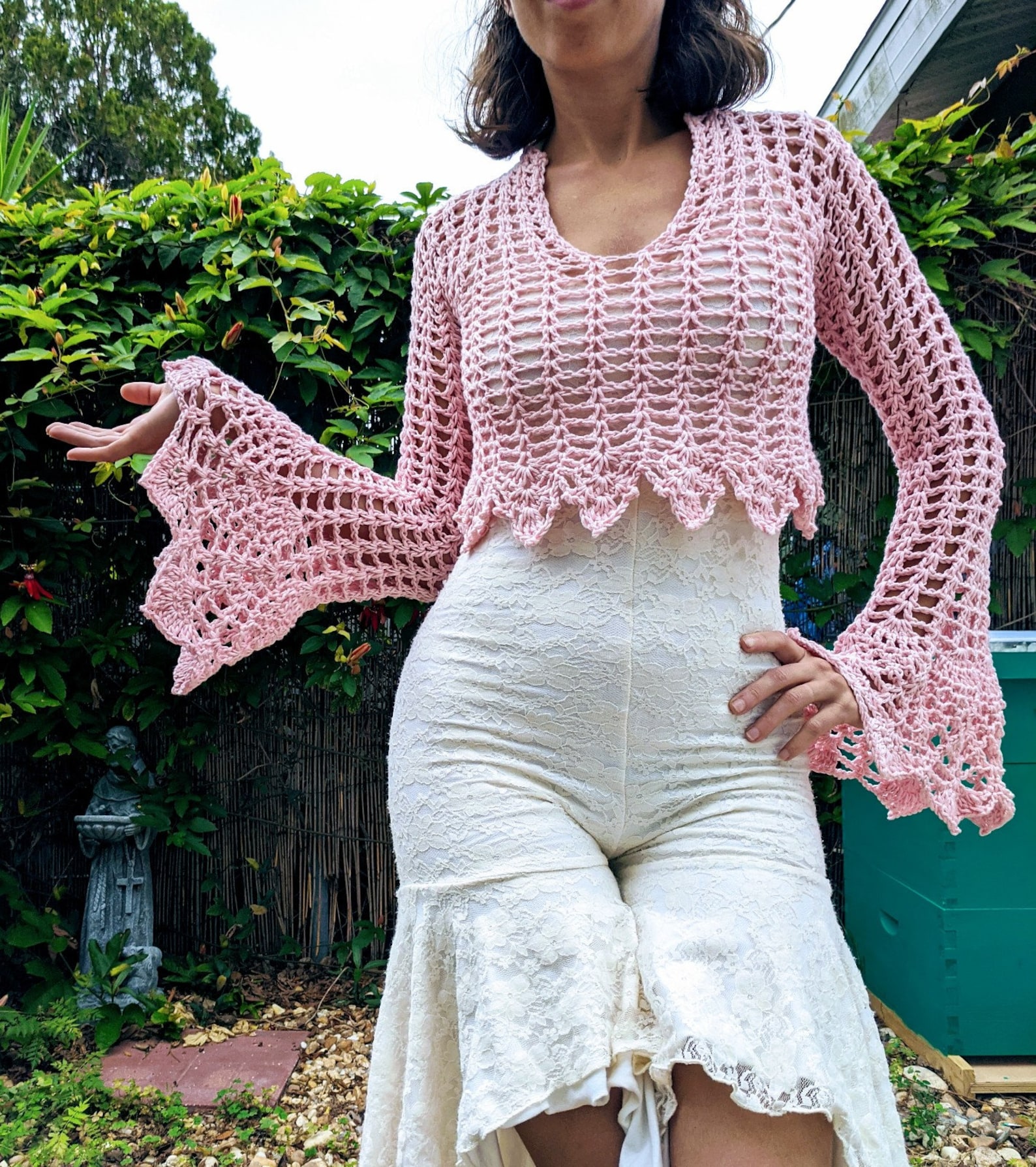 Pattern: Deluxe Fairy Queen Crop Top / Pull Over / Bell Sleeve - Etsy