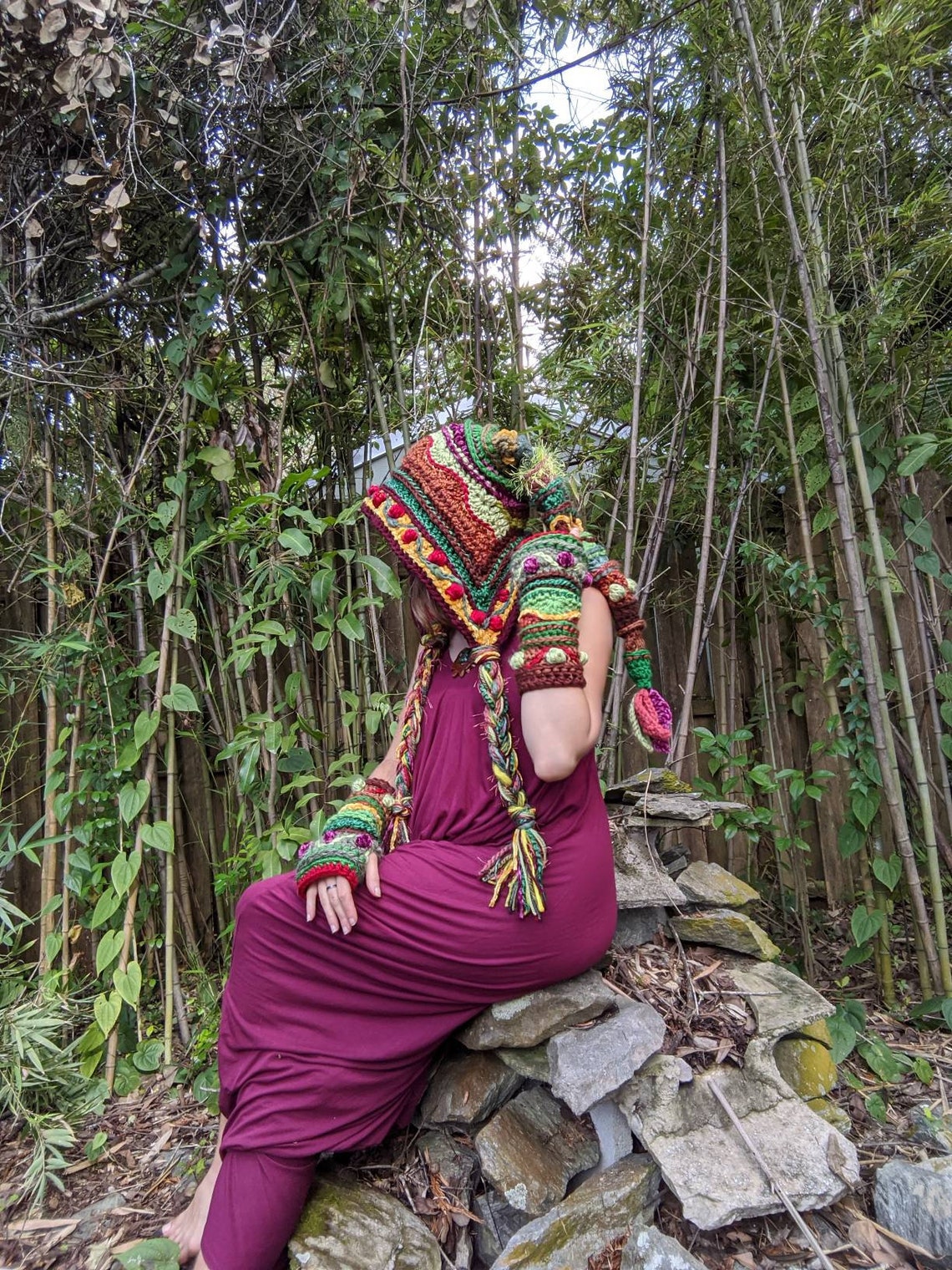 Pattern Pack: Fae Elf Hood Beanie and Fingerless Gloves / 3 - Etsy