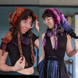 Pattern: Fable Beanie / Long Pixie Tail / Pointed Fairy Hat / Crochet ...