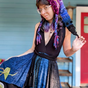 Pattern: Fable Beanie / Long Pixie Tail / Pointed Fairy Hat / Crochet ...