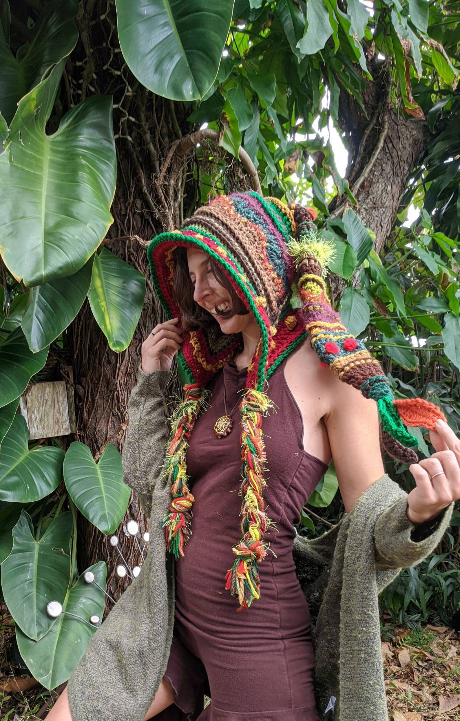 PATTERN: Fae Elf Hood / Long Pointed Hood / Freeform Crochet - Etsy ...