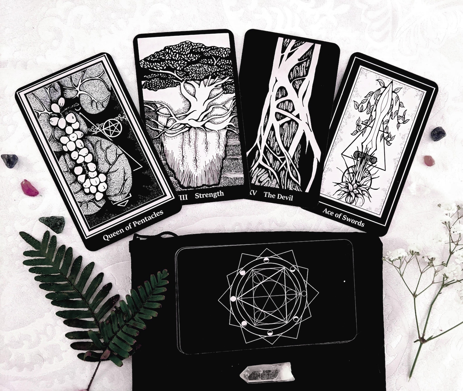 Terra: Botanical Tarot Deck / Plant Ally Deck / 78 Cards Hand Drawn ...