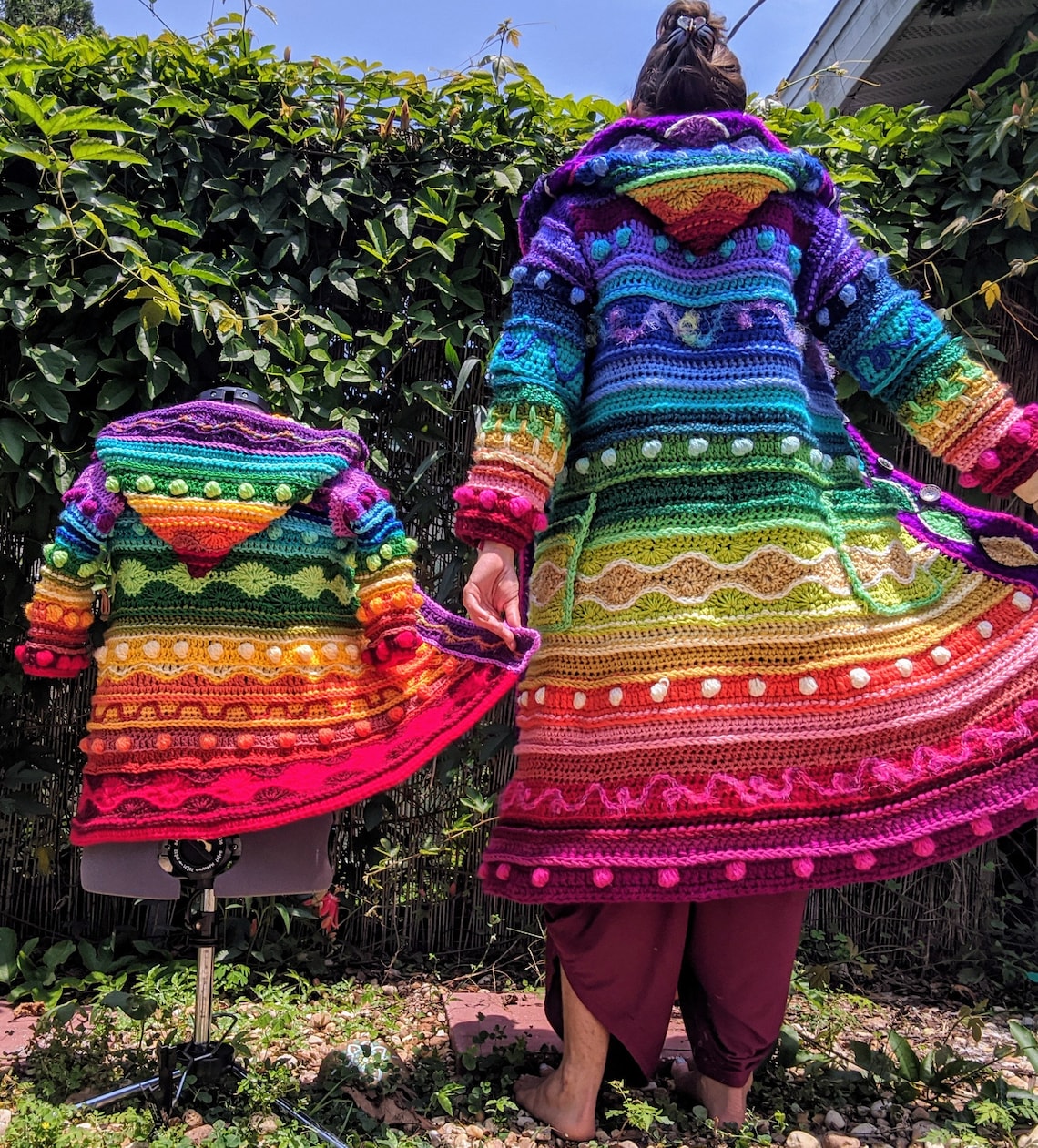 Pattern: Child's Technicolor Dream Coat / Toddler to Children's Crochet ...