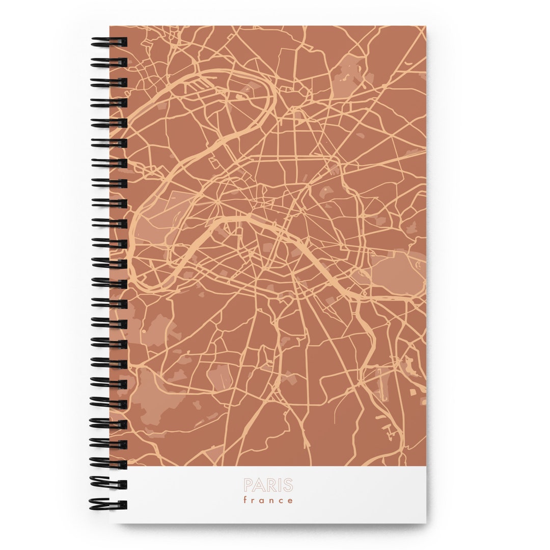 Paris Spiral Notebook (dotted Paper) - Beige Pink / Bullet Journal ...