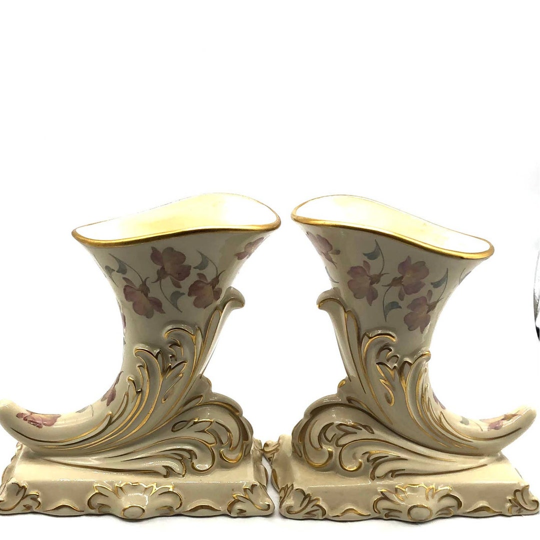 Beautiful Chadwick China Cornucopia Vase - Etsy