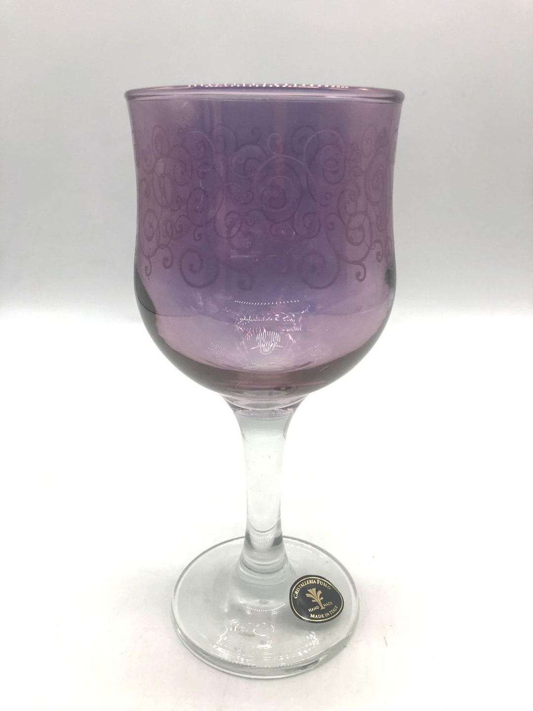 One Gorgeous Cristallleria Fumo Made in Italy Dark Purple Crystal ...