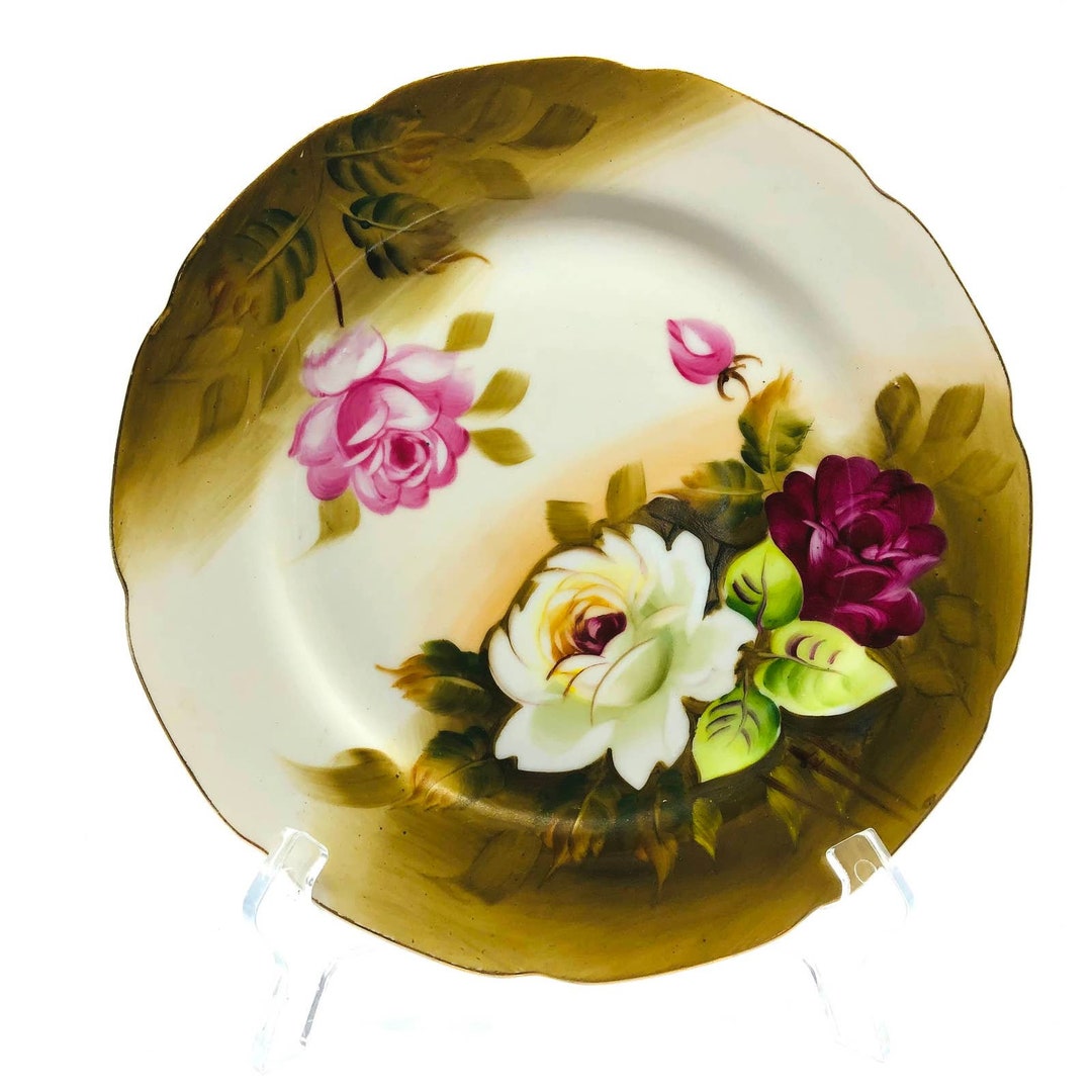 Gorgeous Porcelain Lefton Rose Pattern 2222 Plate - Etsy