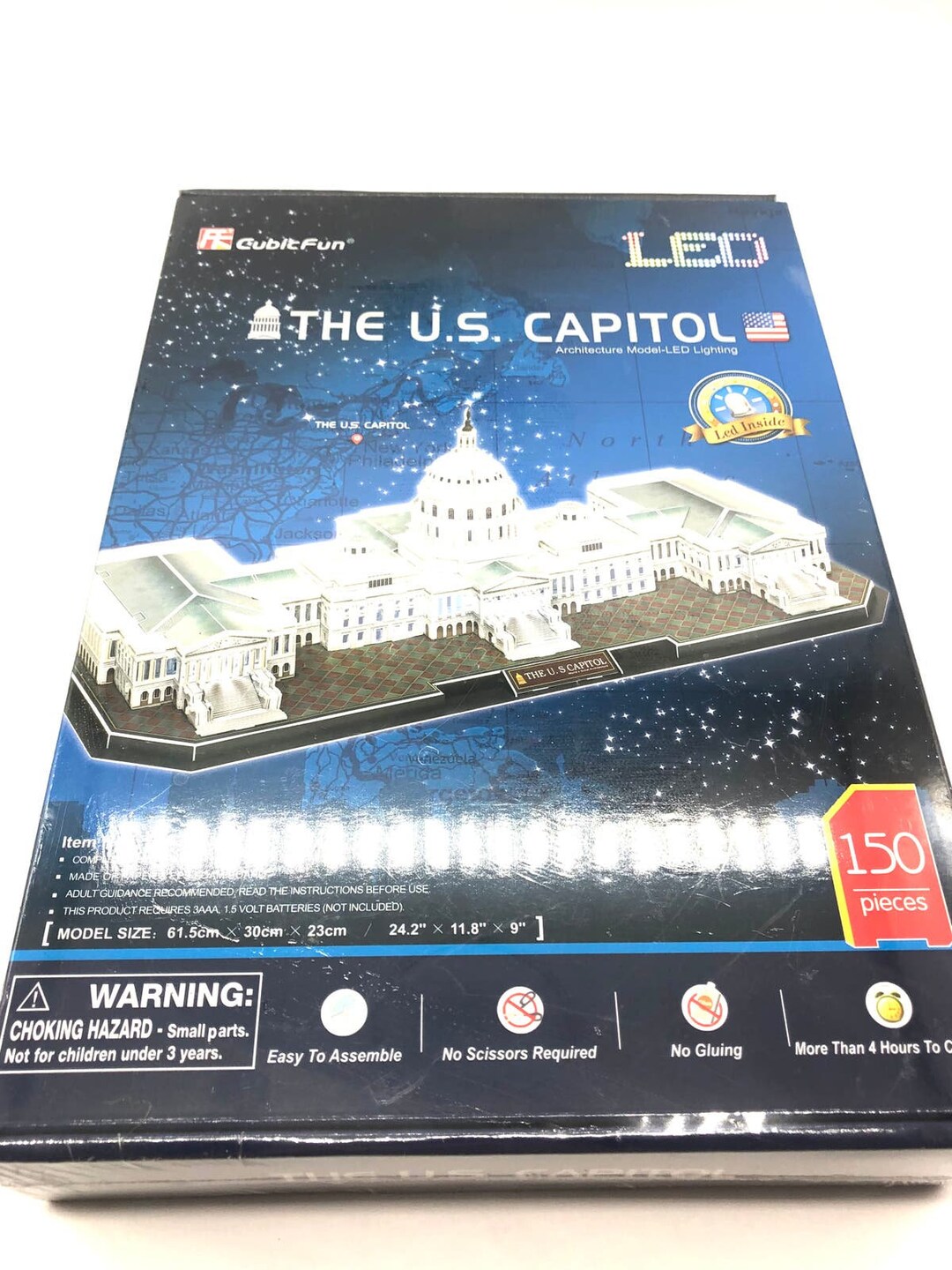 New Old Stock LED 3-D Puzzle U.S. Capitol Building Unopened Family ...