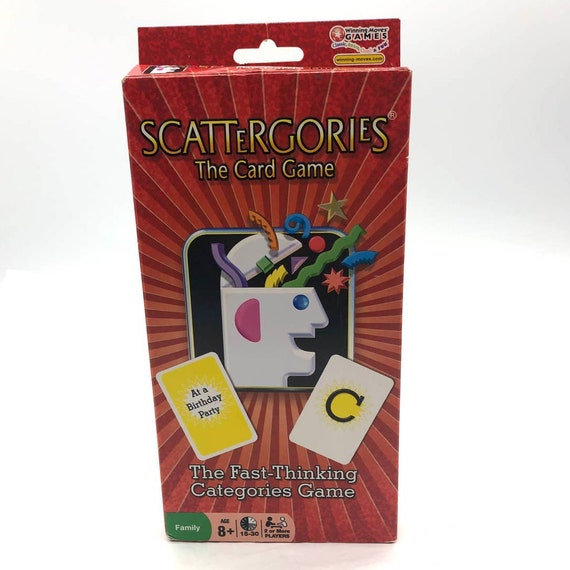 Super Fun Scattergories Card Game Great for Upcoming Holiday - Etsy