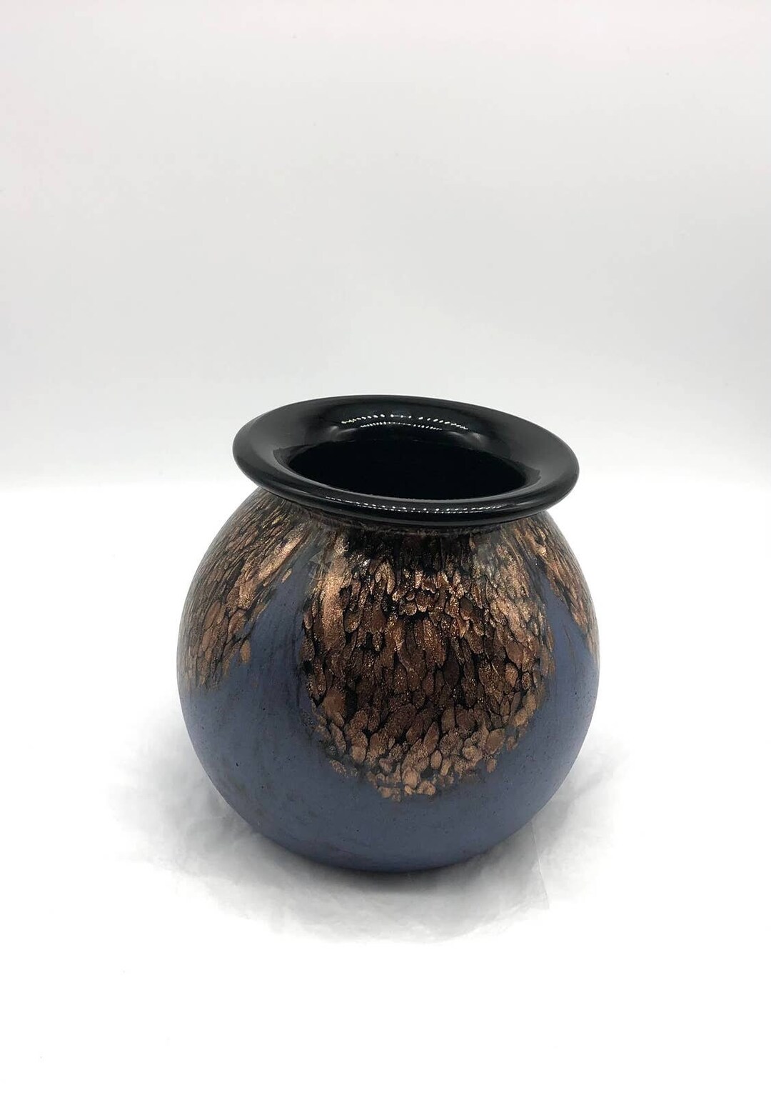 Gorgeous Dale Tiffany Favrile Vase Blue and Copper - Etsy Finland