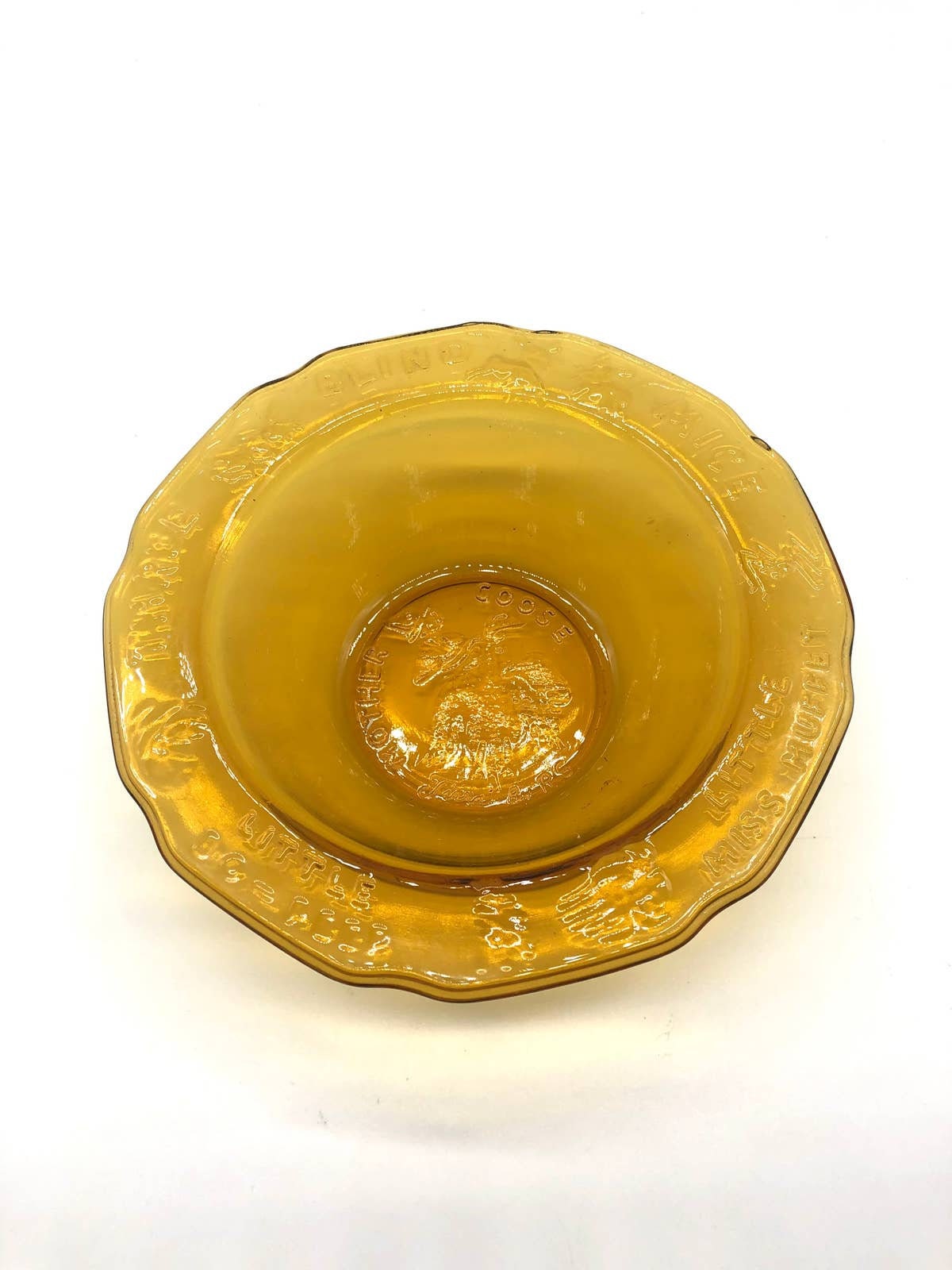 Super Cute Vintage Amber Mother Goose Amber Bowl Child - Etsy