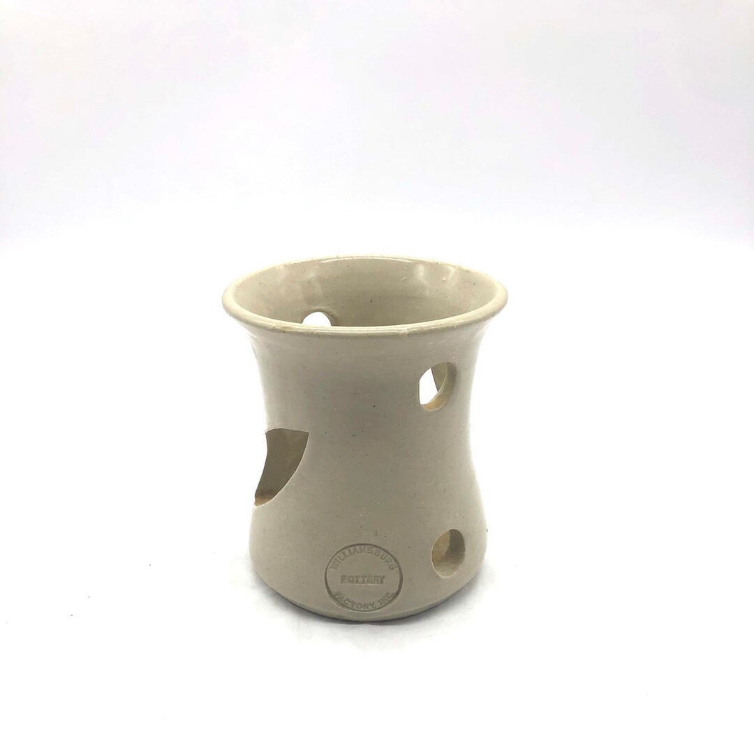Beautiful Williamsburg Pottery Tea Light Votive Burner With Decorative ...