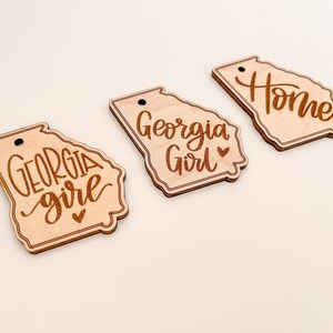 DIGITAL Georgia Girl Keychains SVG Laser Files Georgia State - Etsy