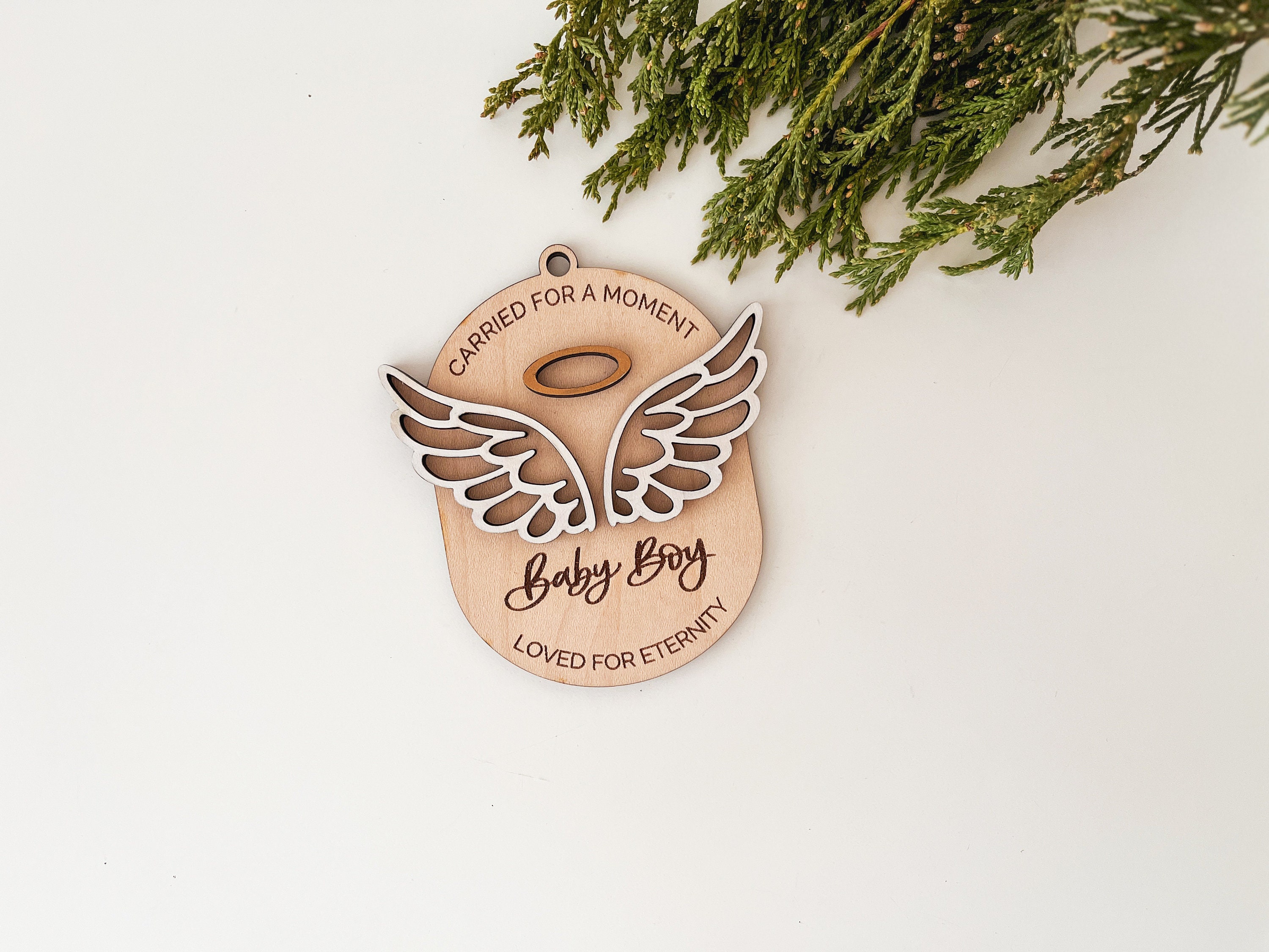 Infant Baby Loss Memorial Ornament SVG Laser Cut File, Miscarriage ...