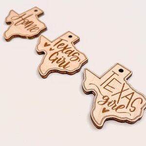 DIGITAL Texas Girl Keychains SVG Laser Files, Texas Keychain File ...