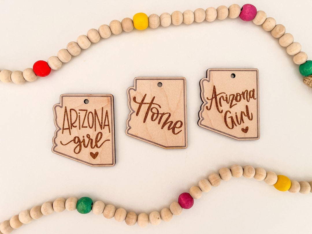 DIGITAL Arizona Girl Keychains SVG Laser Files, Arizona State Keychain ...