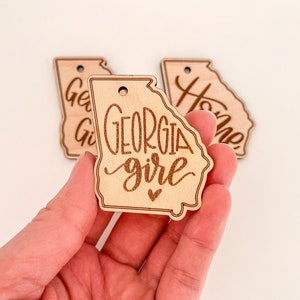 DIGITAL Georgia Girl Keychains SVG Laser Files Georgia State - Etsy