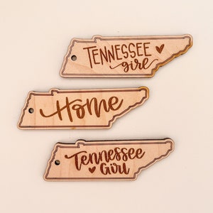 DIGITAL Tennessee Girl Keychains SVG Laser Files, Tennessee State ...